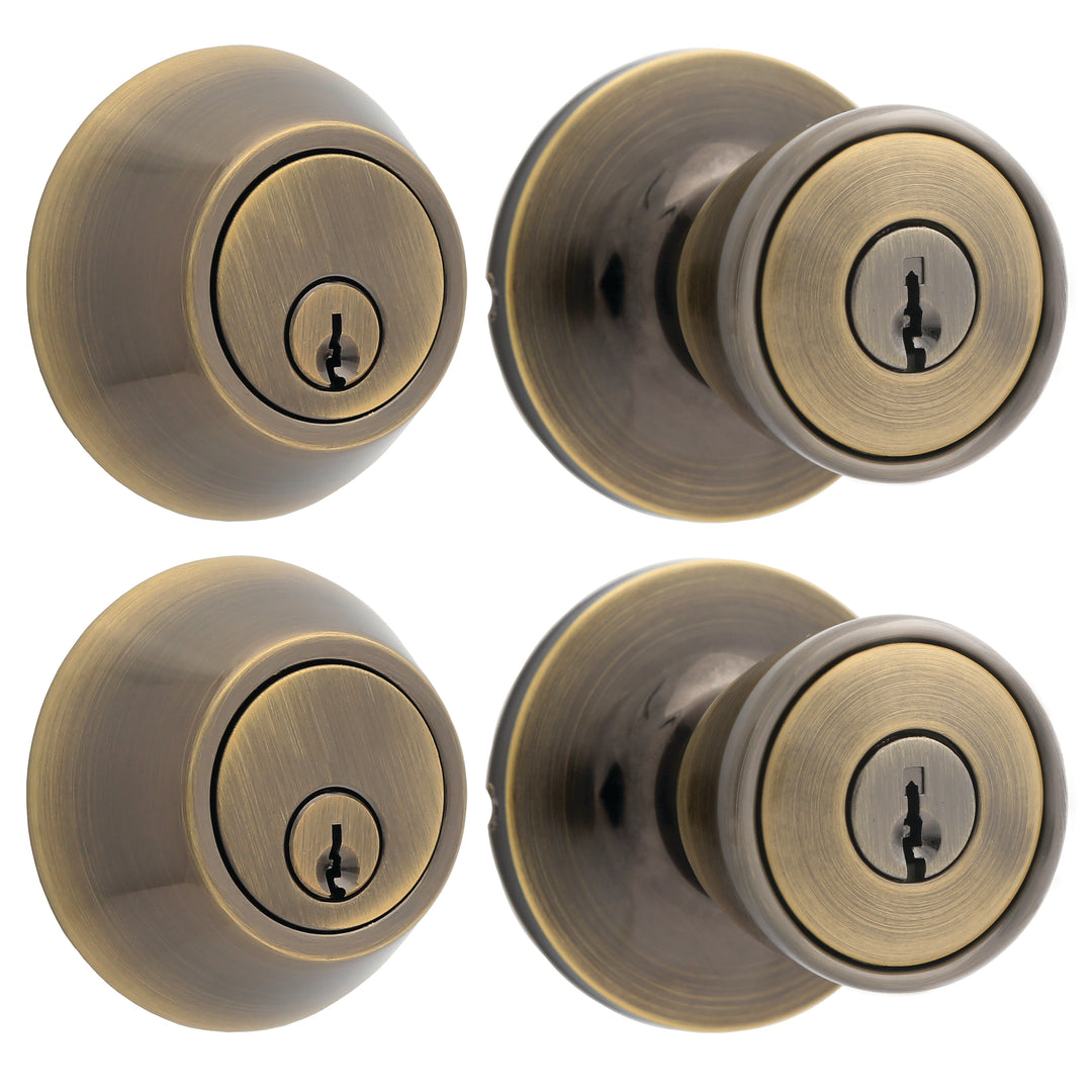 Atlas® Home Security Kit Entry Door Knob and Door Deadbolt – Lewis ...